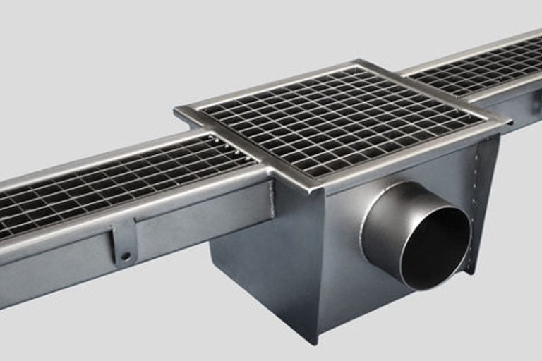 SS Drain Channels & Gully Covers - Kingdom Grating